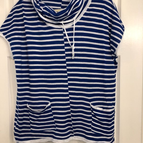 Calvin Klein | Tops | Calvin Klein Nautical Cowl Neck Top Size Xl ...